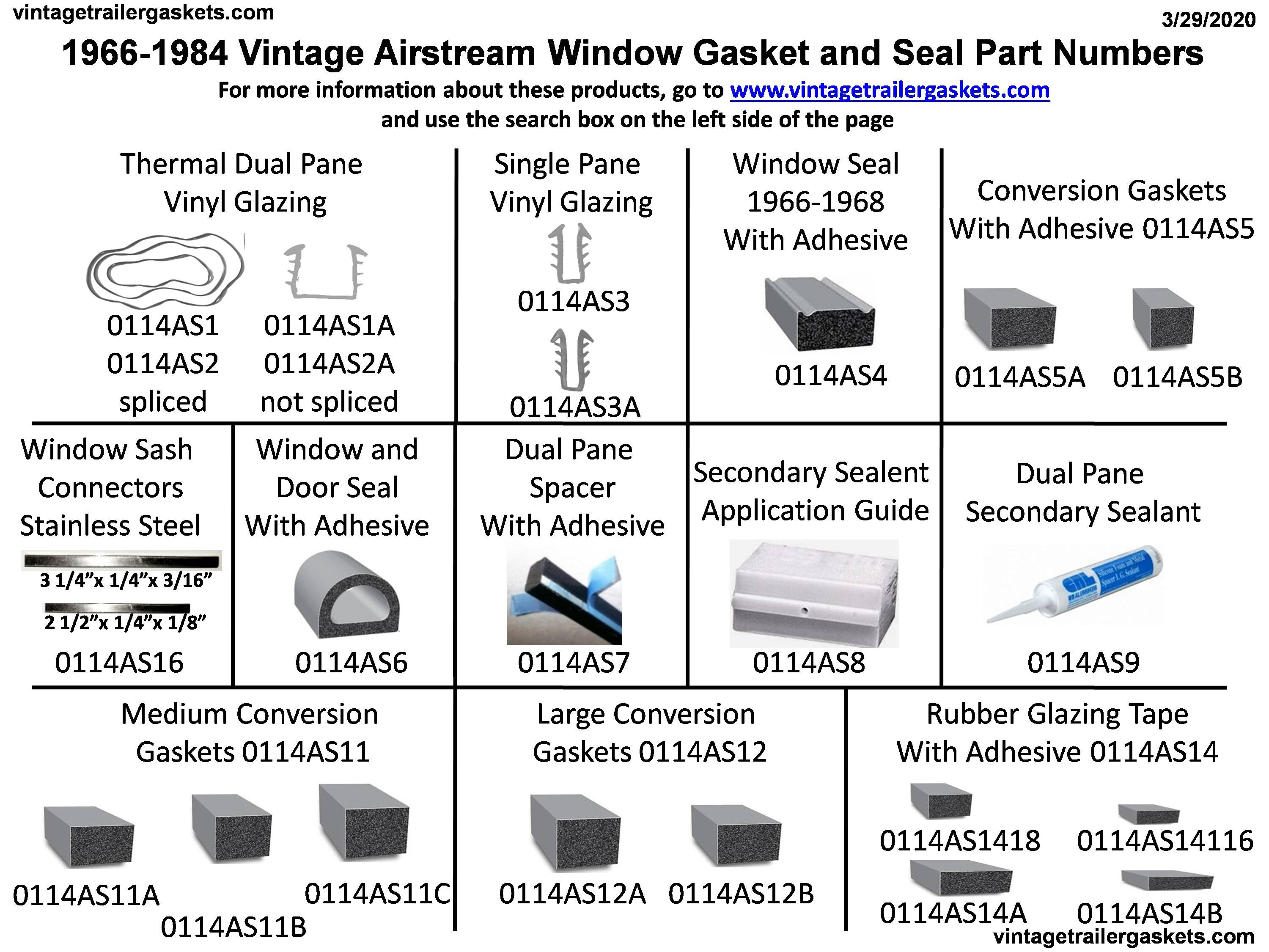 1966-1986 Airstream Windows